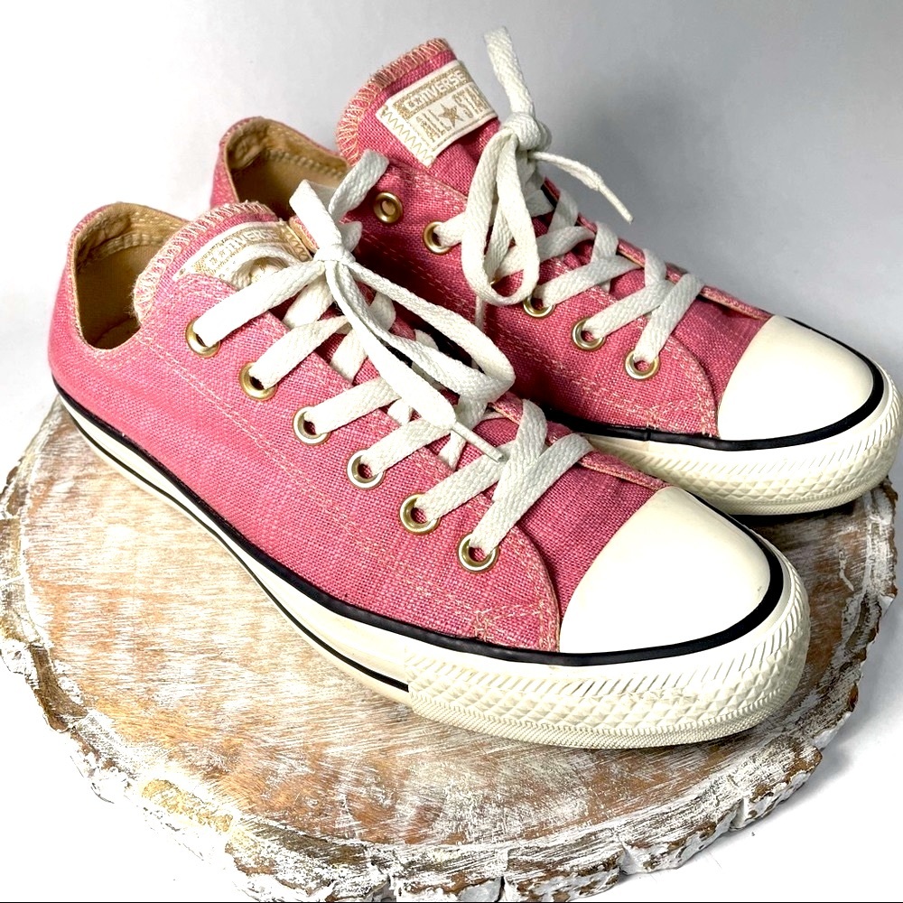 Converse All-Star Chuck Taylor Gold Label Pink Canvas… - Gem